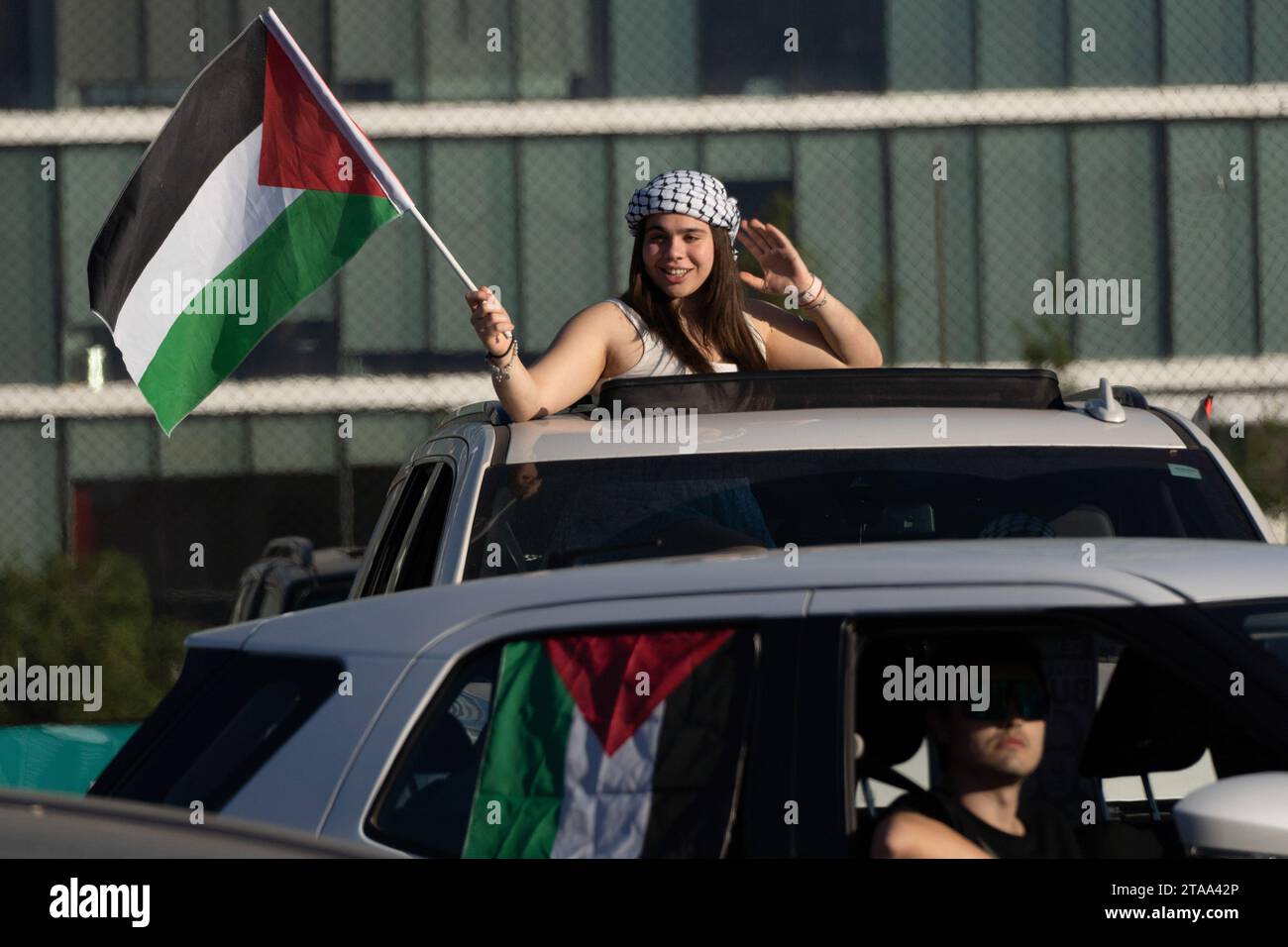 Santiago, Metropolitana, Chile. 29th Nov, 2023. Members of the ...
