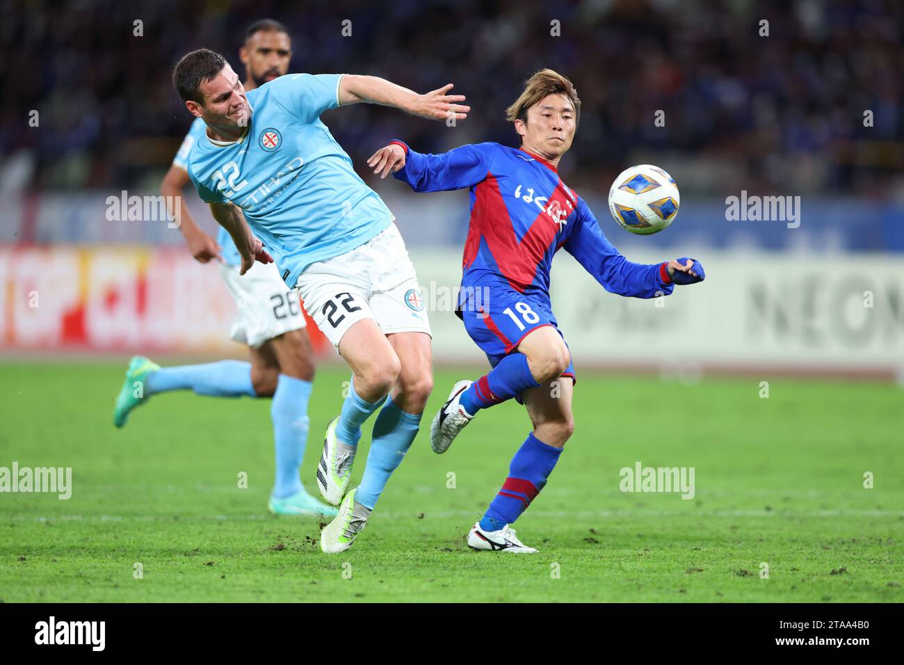 Tokyo, Japan. 29th Nov, 2023. (L-R) Curtis Good (Melbourne), Yoshiki ...