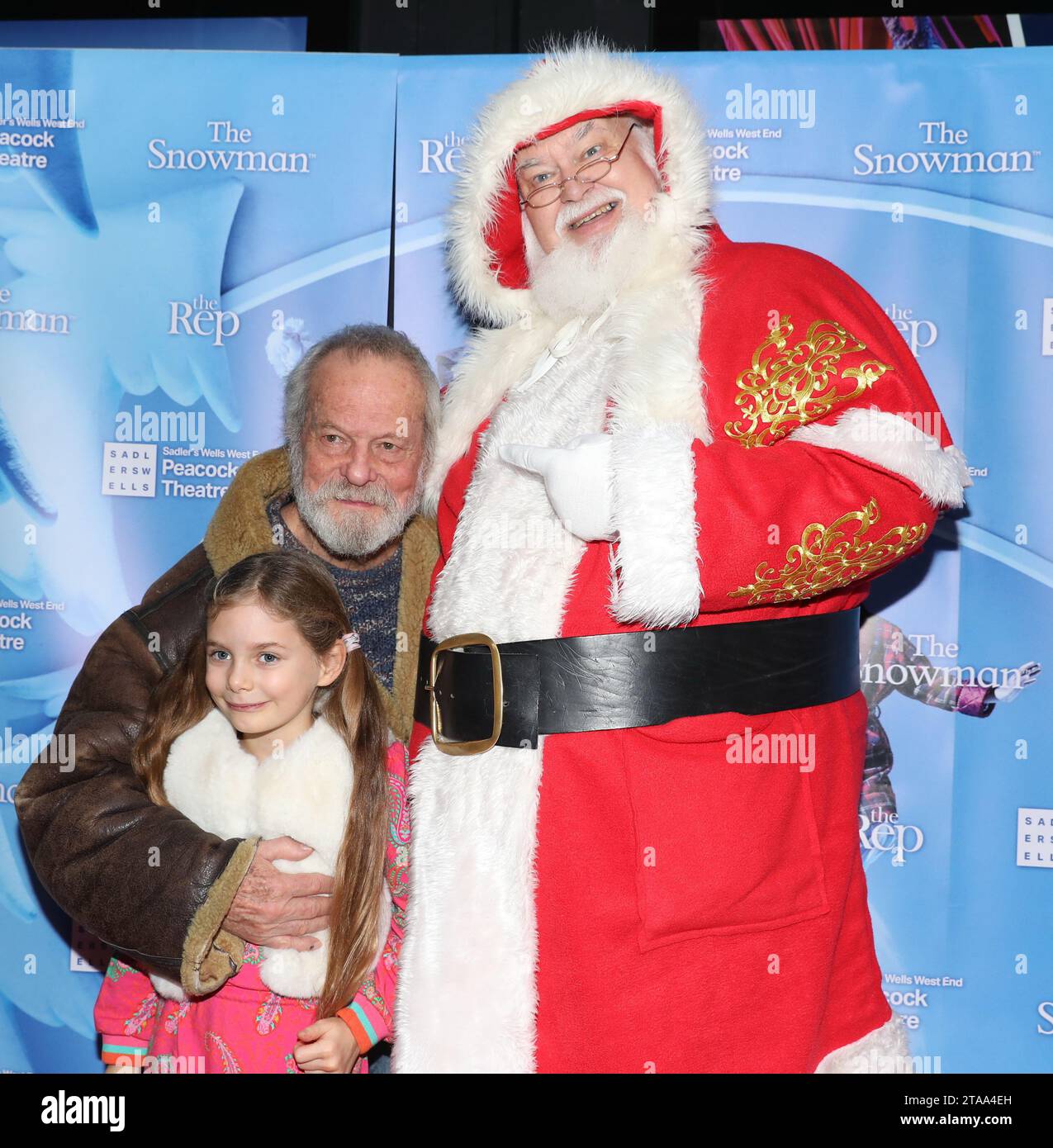 Terry Gilliam attends The Snowman VIP opening at Peacock Theatre in ...
