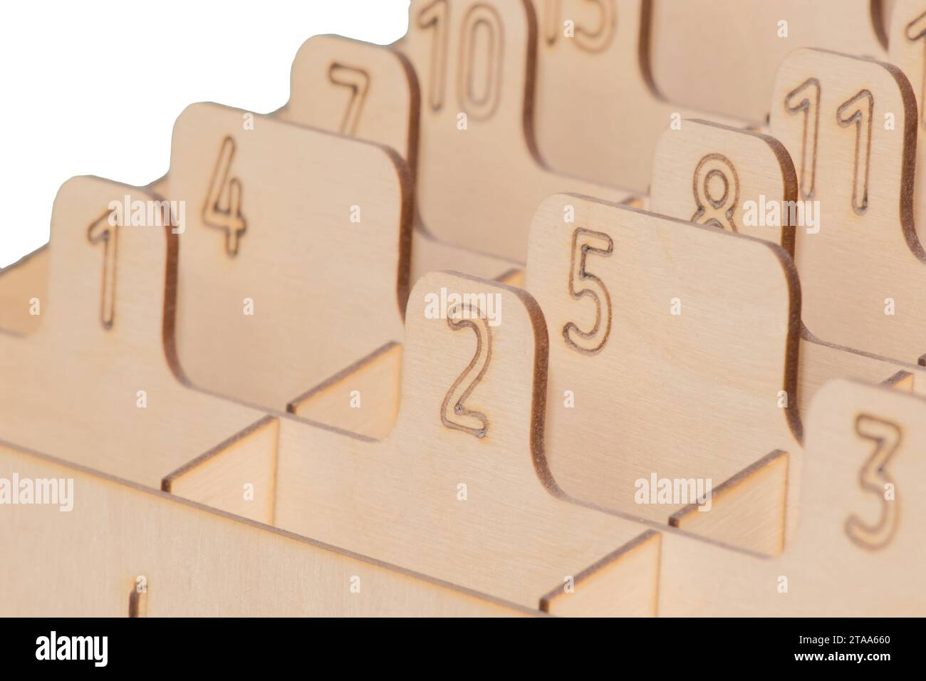 Numbered Sections Figures for Storage of Objects and Parts Made of OSB ...