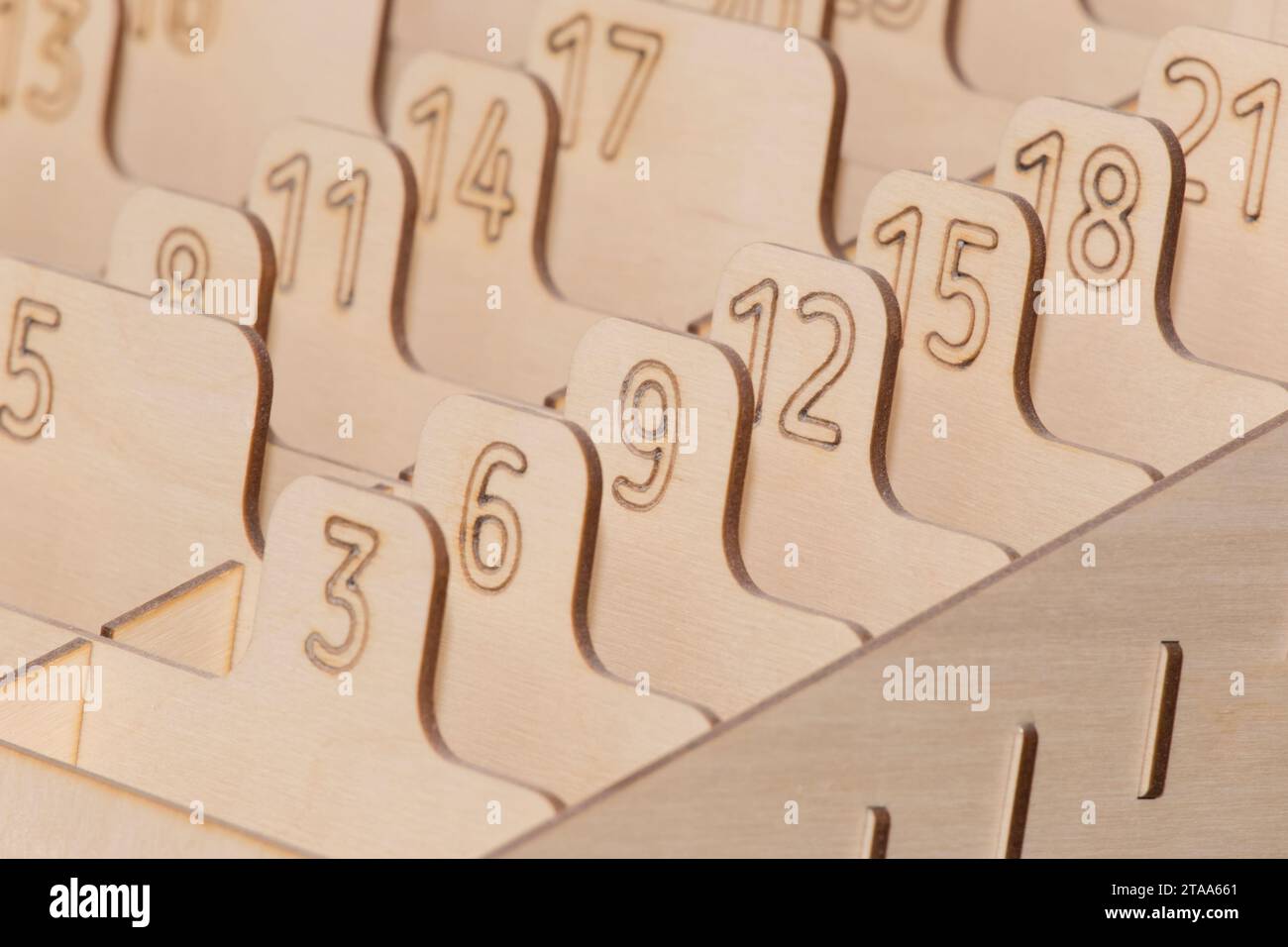 Numbered Sections Figures Storage Objects Parts Made OSB Material Signs ...