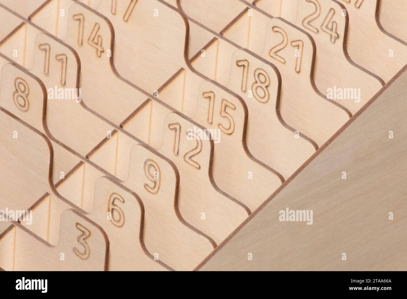 Numbered Sections Figures Storage Objects Parts Made OSB Material Signs ...