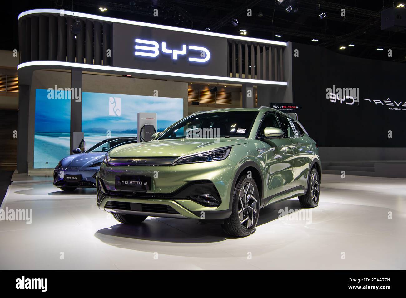 BYD Atto 3 EV car on display at The 40th Thailand International Motor ...