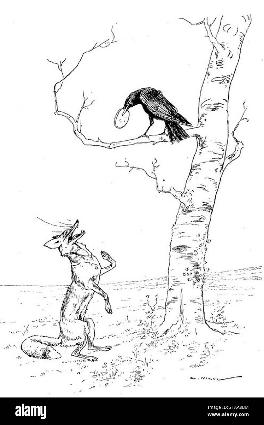 Corbeau et le renard hi-res stock photography and images - Alamy