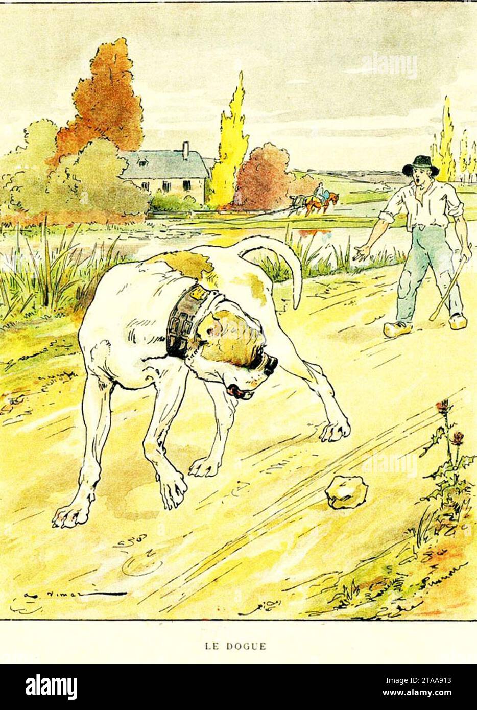 Vimar - Lachambeaudie ̠ Fables - Le Dogue Stock Photo - Alamy