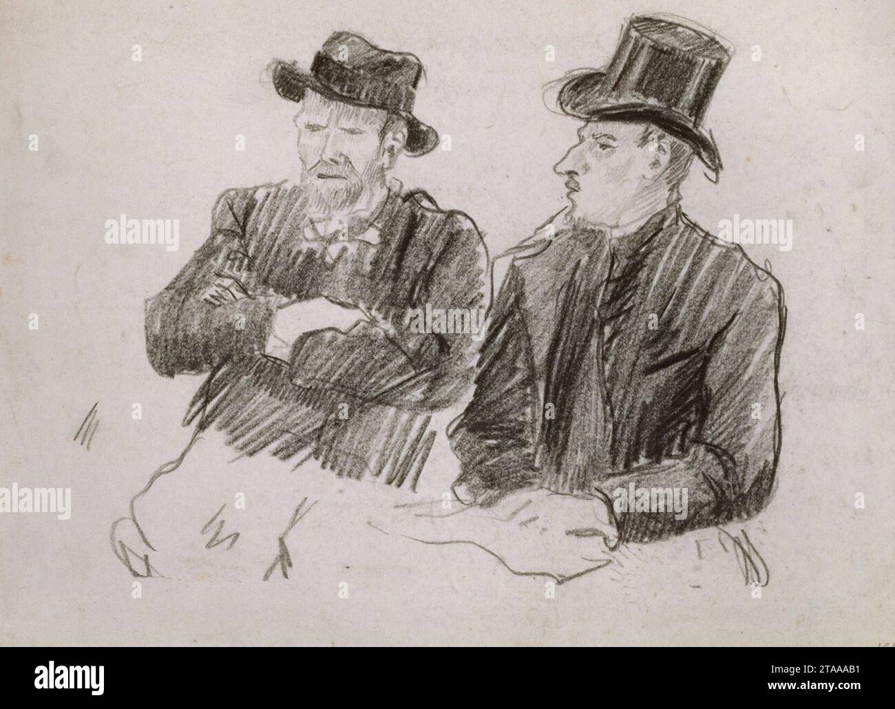 Vincent and Theo van Gogh in Conversation (1887 Stock Photo - Alamy