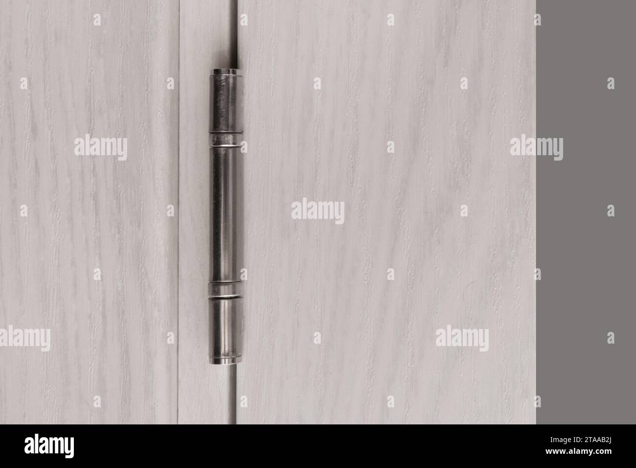 Door hinge metal object door detail element part, close-up, macro Stock ...