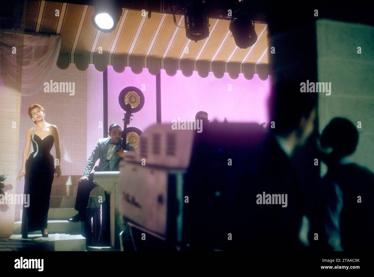 APRIL 23: American singer and actress Abbe Lane performs on stage on ...