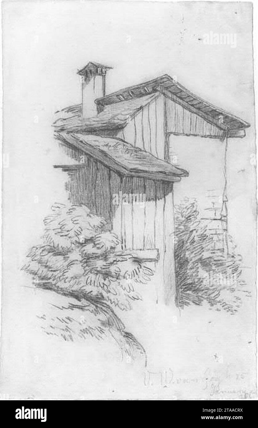 Van gogh drawings Black and White Stock Photos & Images - Alamy