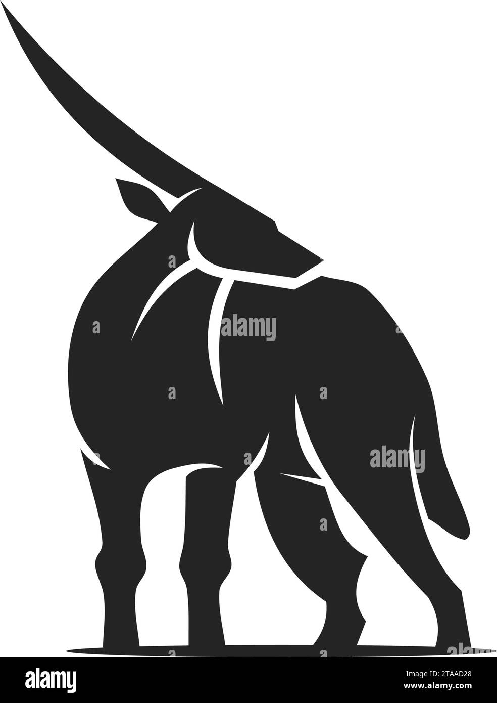 Oryx Logo template Isolated. Brand Identity. Icon Abstract Vector ...