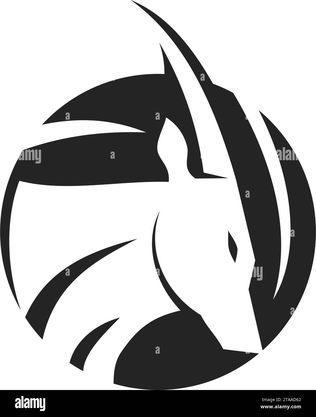 Oryx logo Black and White Stock Photos & Images - Alamy