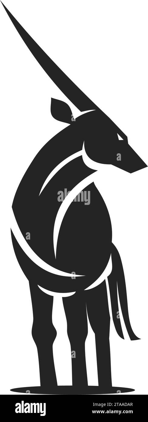 Oryx Logo template Isolated. Brand Identity. Icon Abstract Vector ...