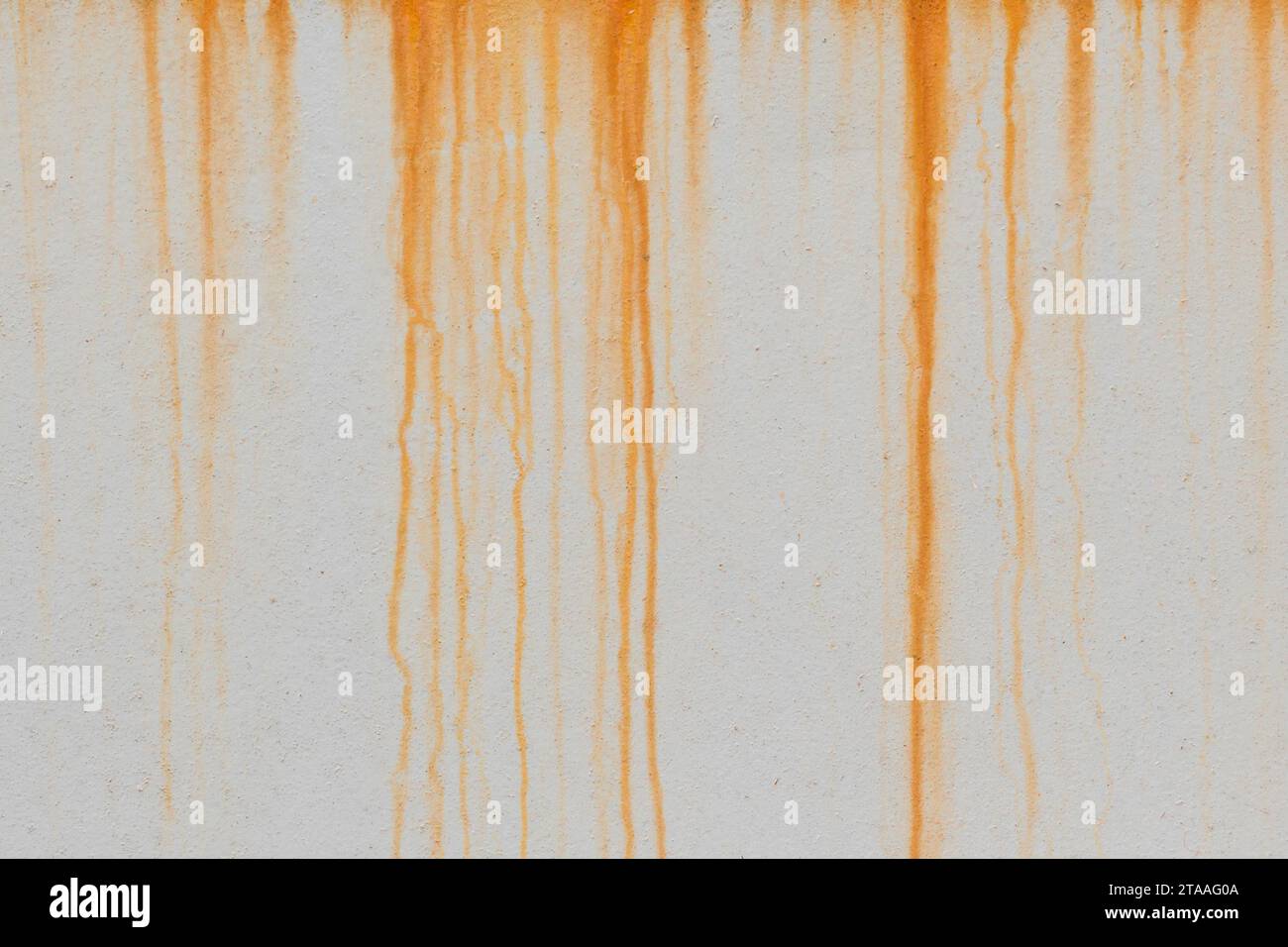 Rusty streaks rust on metal fence surface view old texture background ...