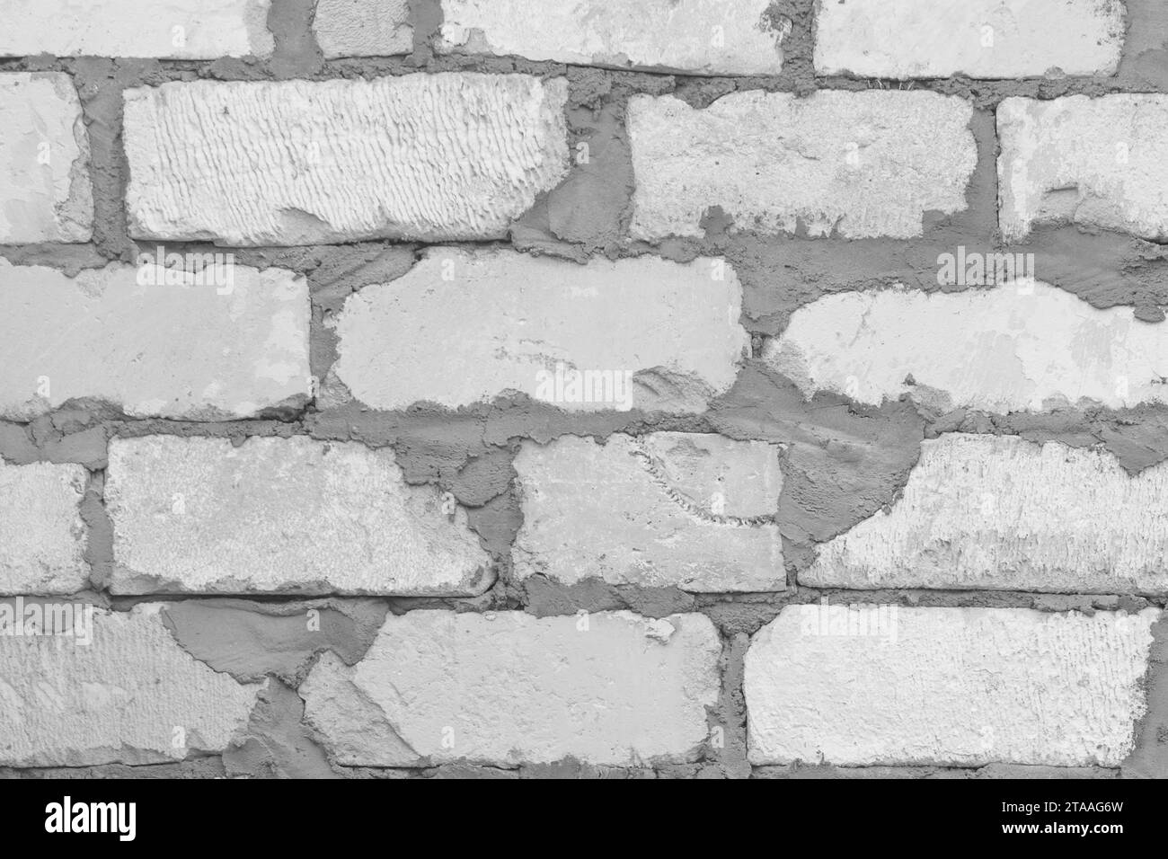 Old white brick wall made of silicate dirty cement blocks texture ...
