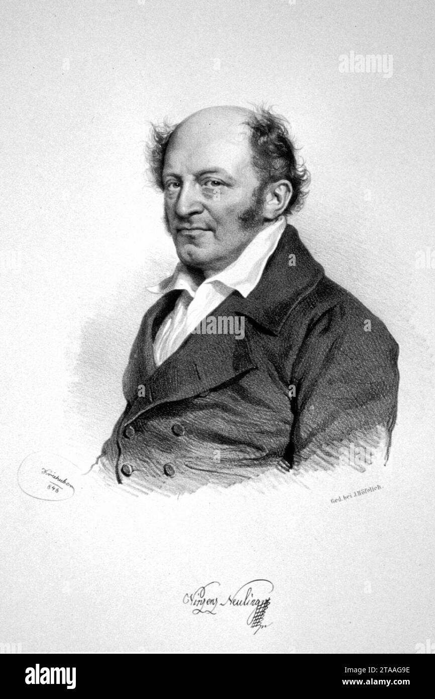 Vinzenz Neuling Litho Stock Photo - Alamy