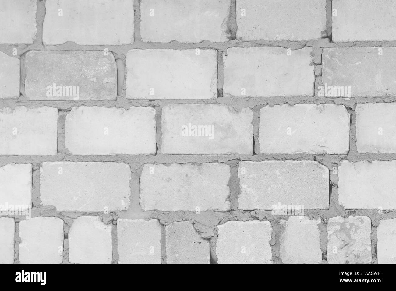 Old brickwork white silicate blocks brick texture background wall ...