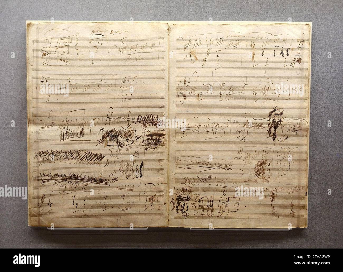 Violin and piano sonata in G Major, op. 96, Beethoven, 1815, musical ...