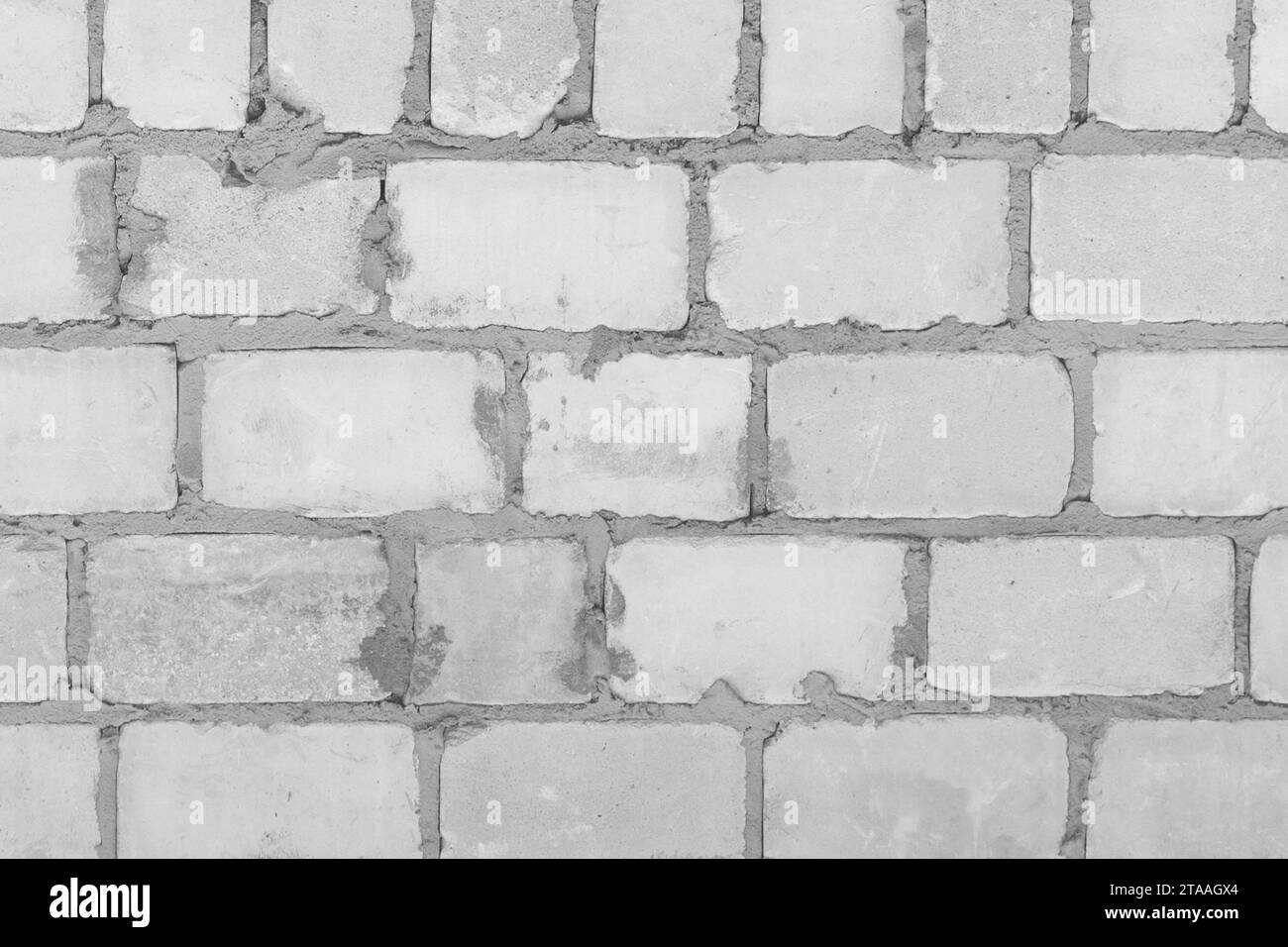 Old brickwork white silicate blocks brick texture background wall ...