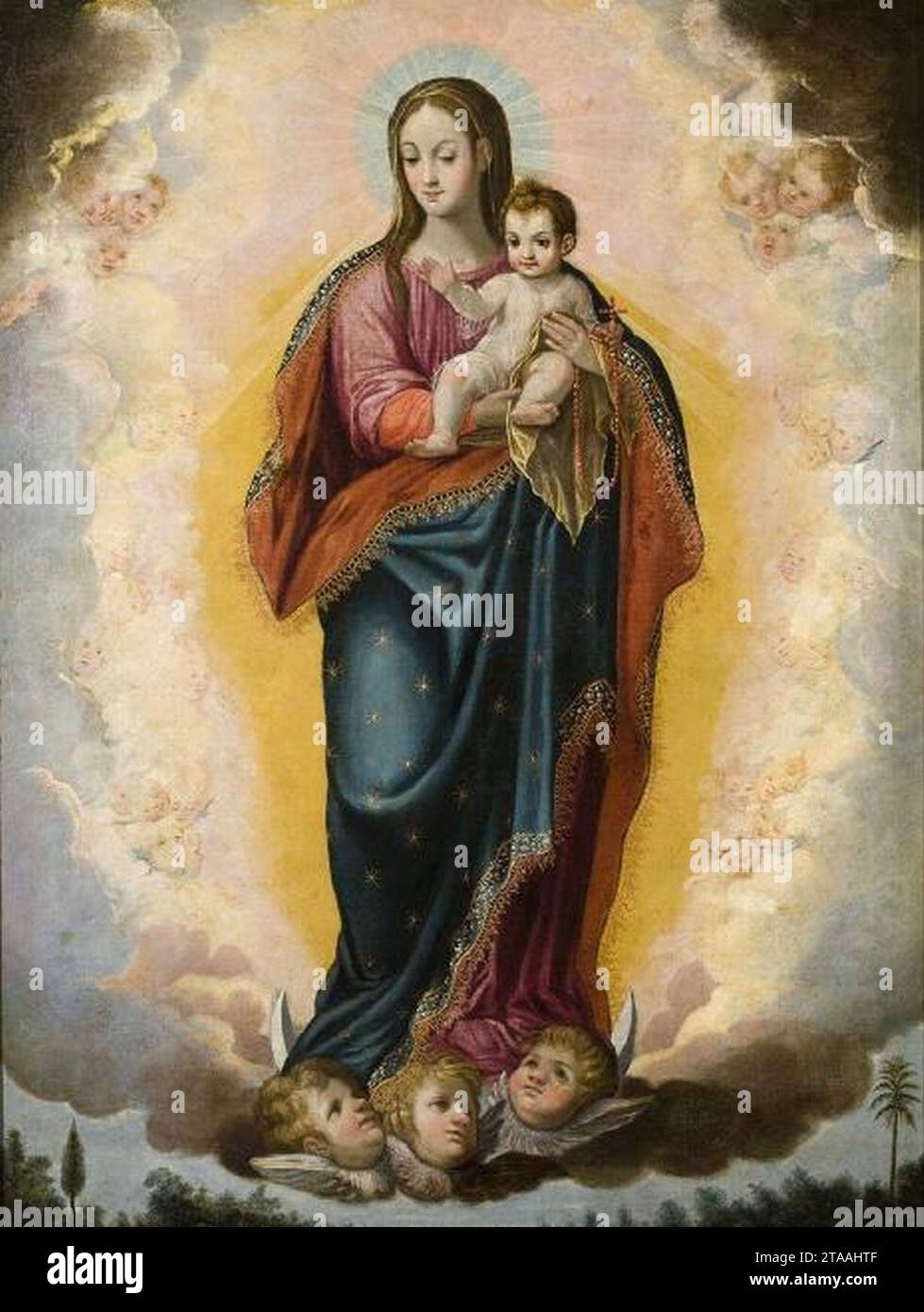 Virgen del Rosario, de Juan de Uceda Stock Photo - Alamy