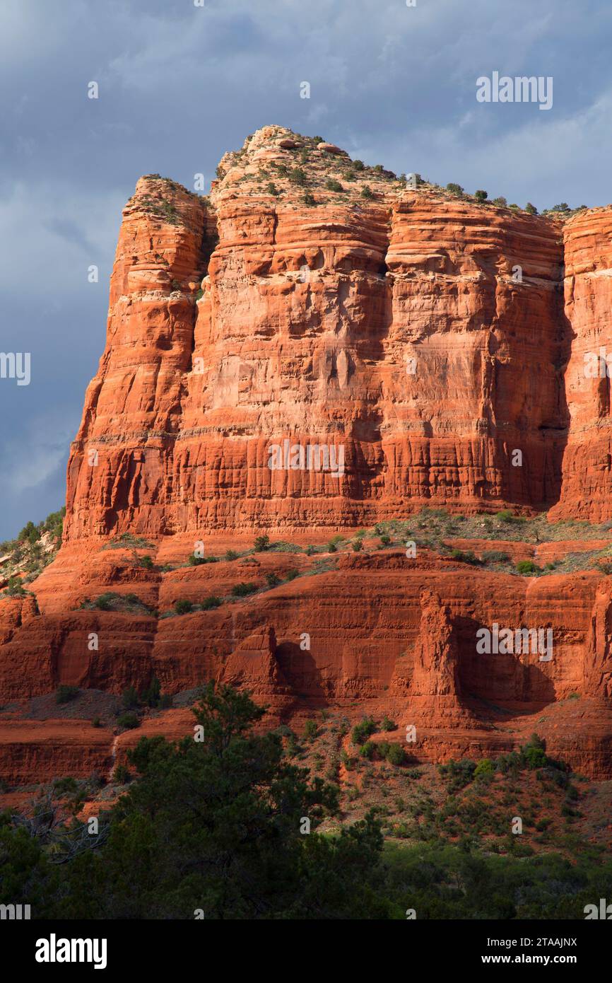 Courthouse Butte from Bell Rock Vista, Red Rock Scenic Byway, Coconino ...