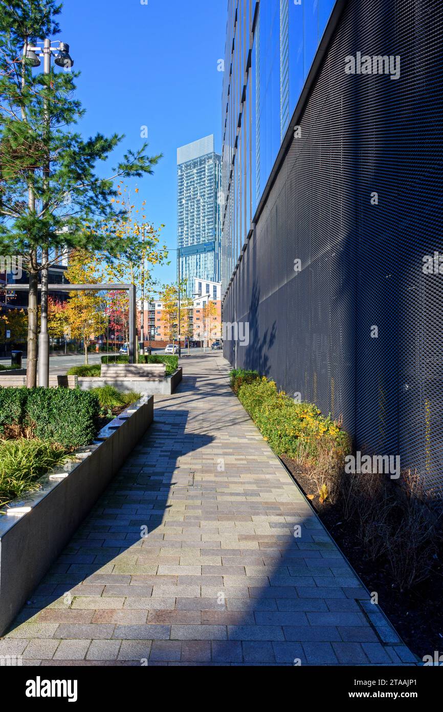 The Beetham Tower from Medlock Street, Manchester, England, UK Stock ...