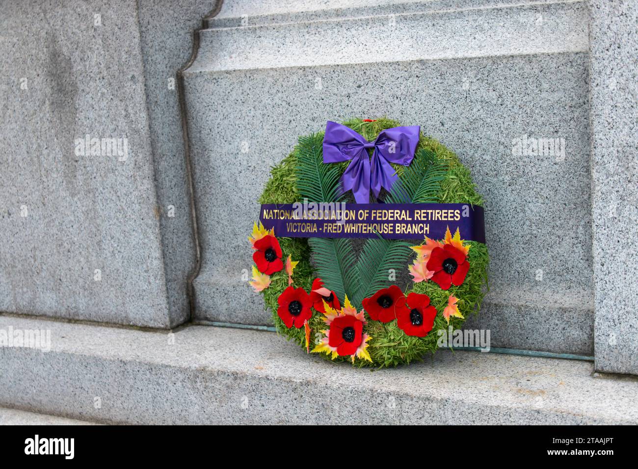 Victoria, CANADA - Jan 4 2023 : Stone monument “In Recognition of the ...