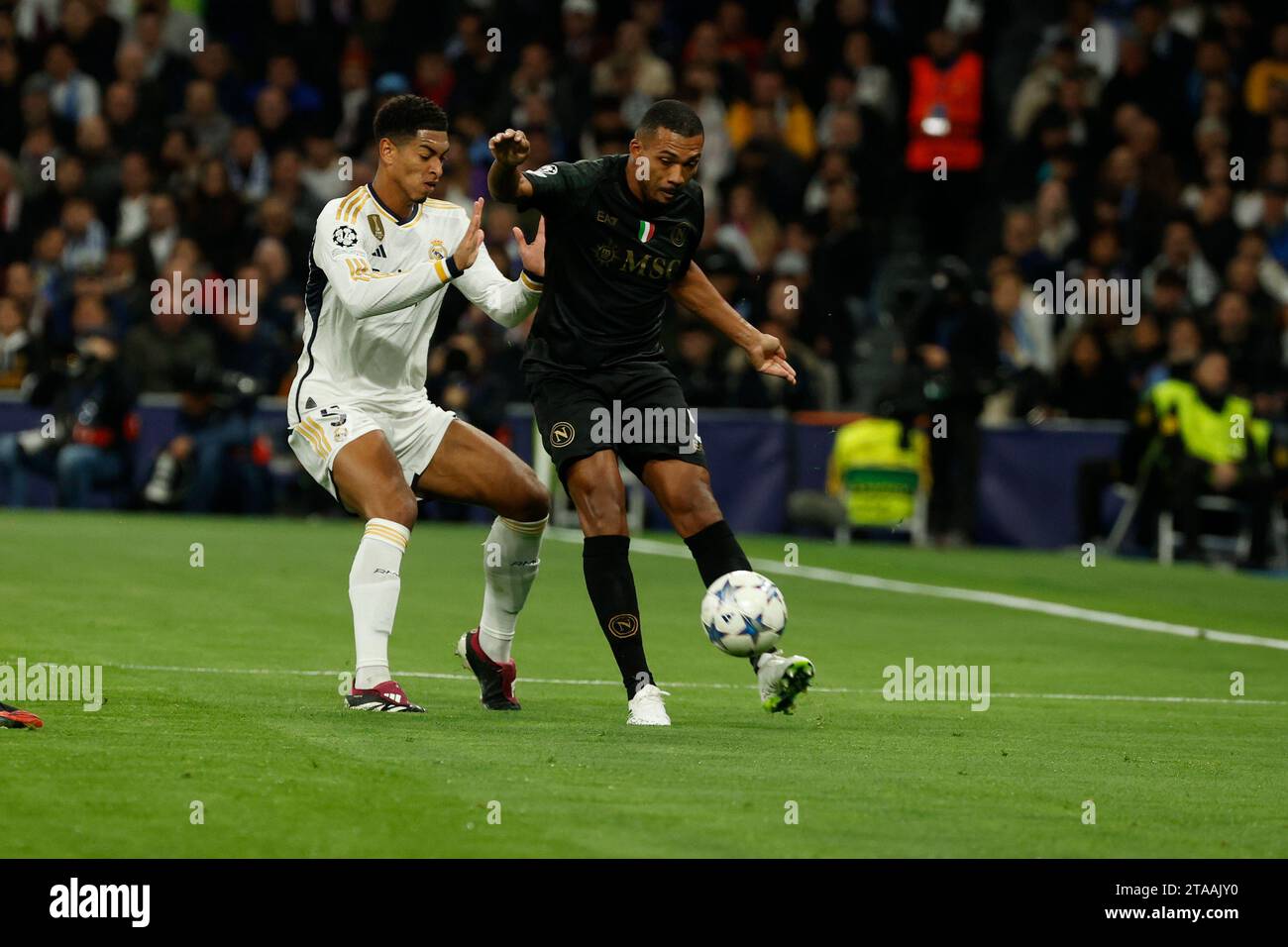 Madrid, Naples, Spain. 29th Nov, 2023. Jude Bellingham of Real Madrid ...