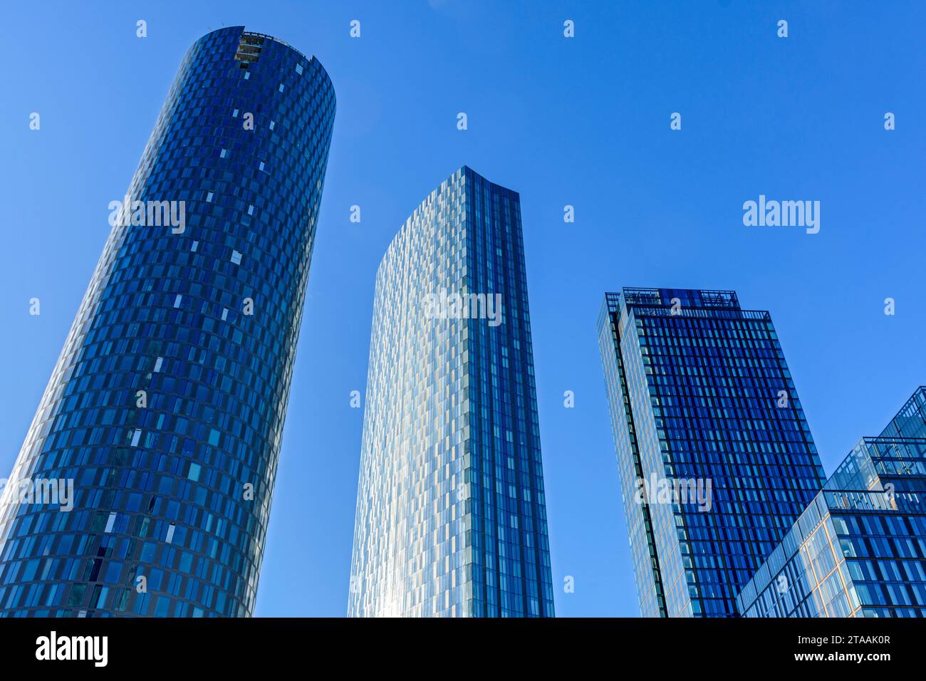 Three60, The Blade, Elizabeth Tower and The Residance apartment blocks ...