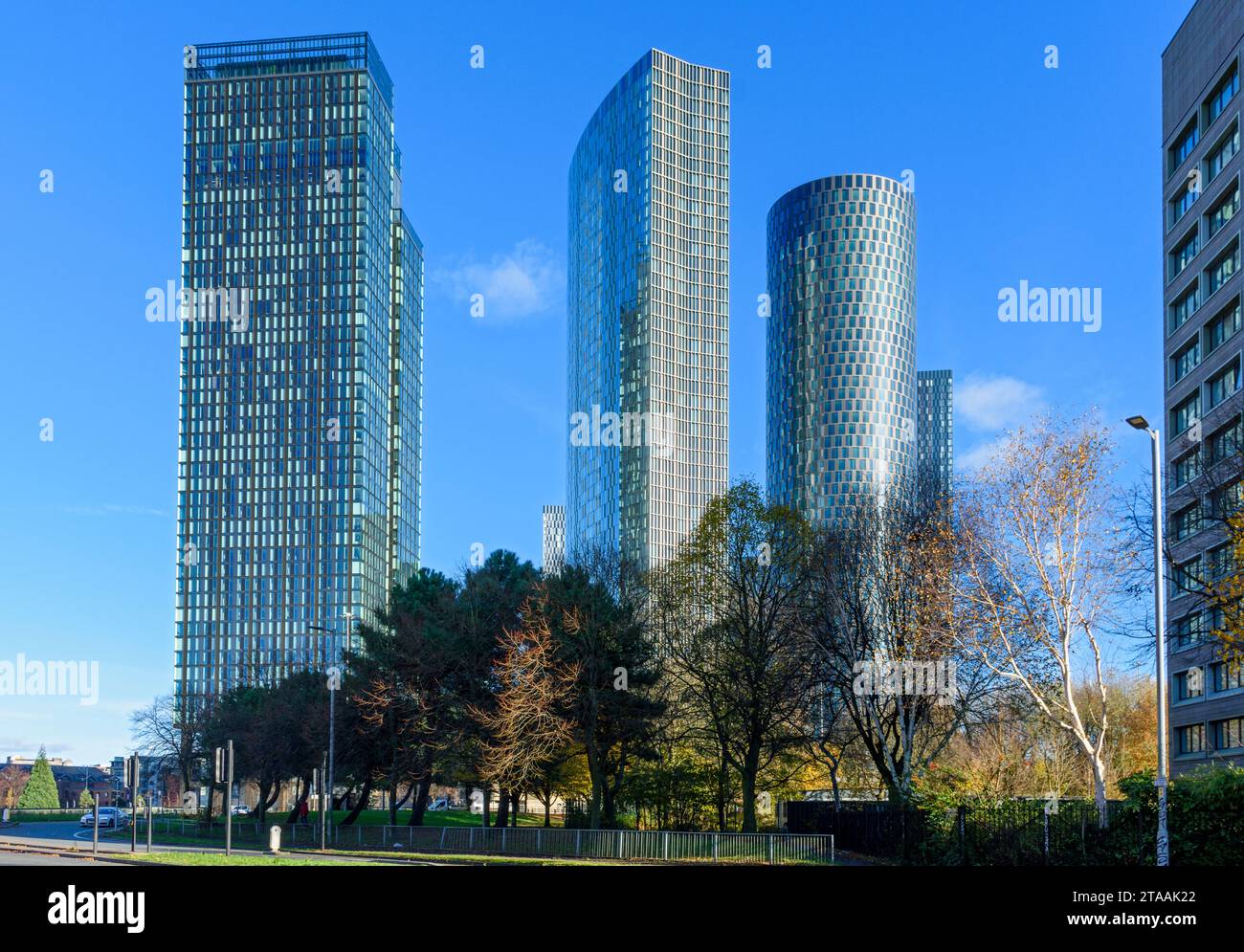 The Elizabeth Tower, The Blade, and the Three60, apartment blocks ...