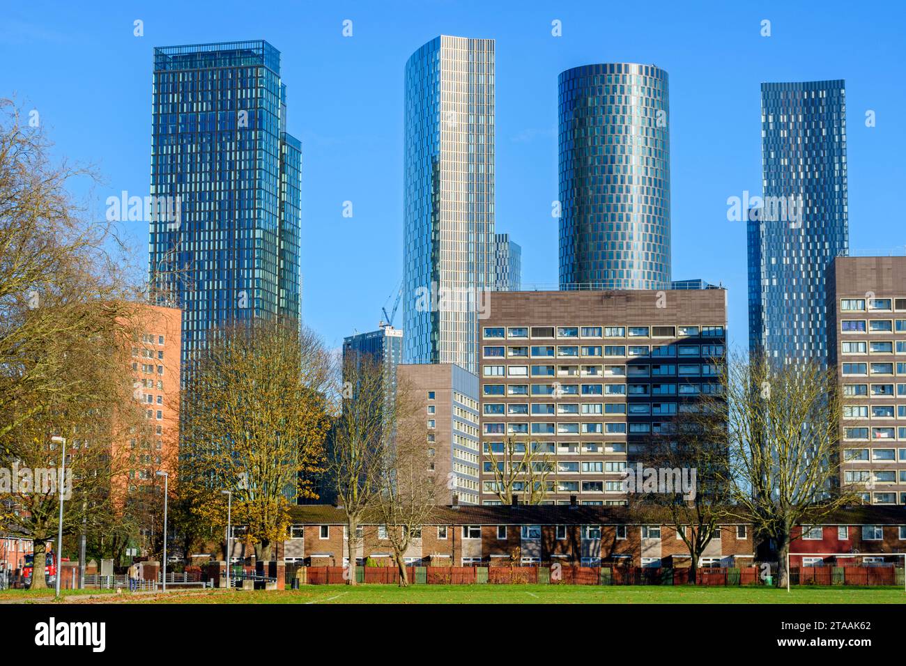 Elizabeth Tower, The Blade, the Three60, and one of the Deansgate ...