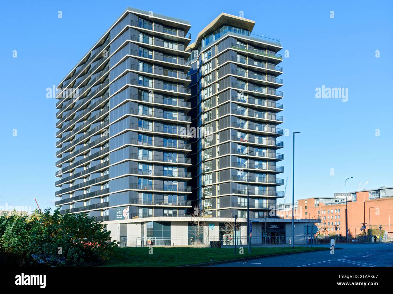 The Vox apartment blocks, Cornbrook, Manchester, England, UK Stock ...