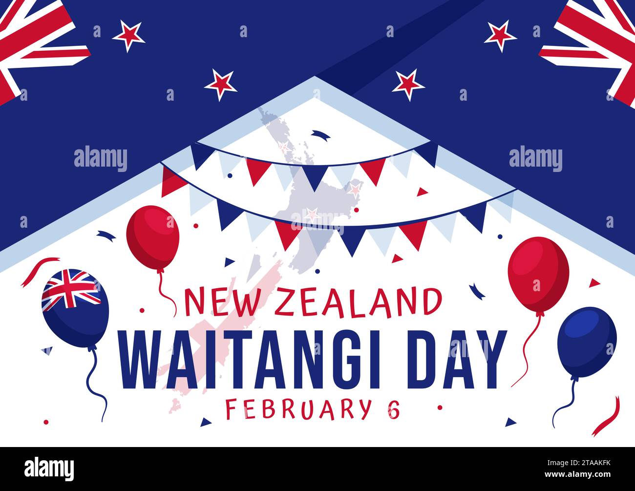 New zealand brush flag Stock Vector Images - Alamy