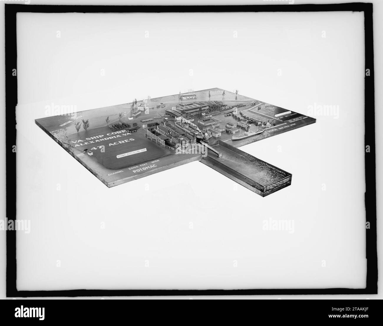 Virginia ship model of plant Stock Photo - Alamy