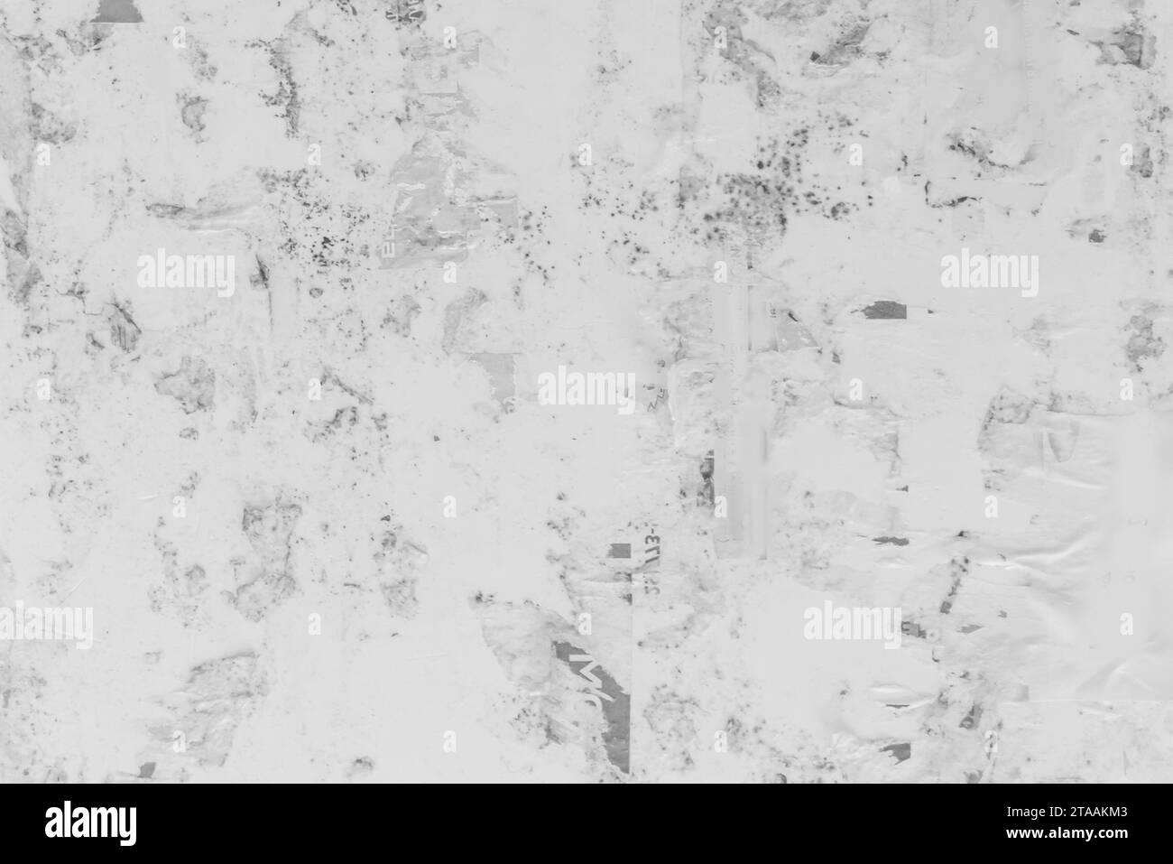 Old black and white dirty tattered paper bulletin board surface texture ...