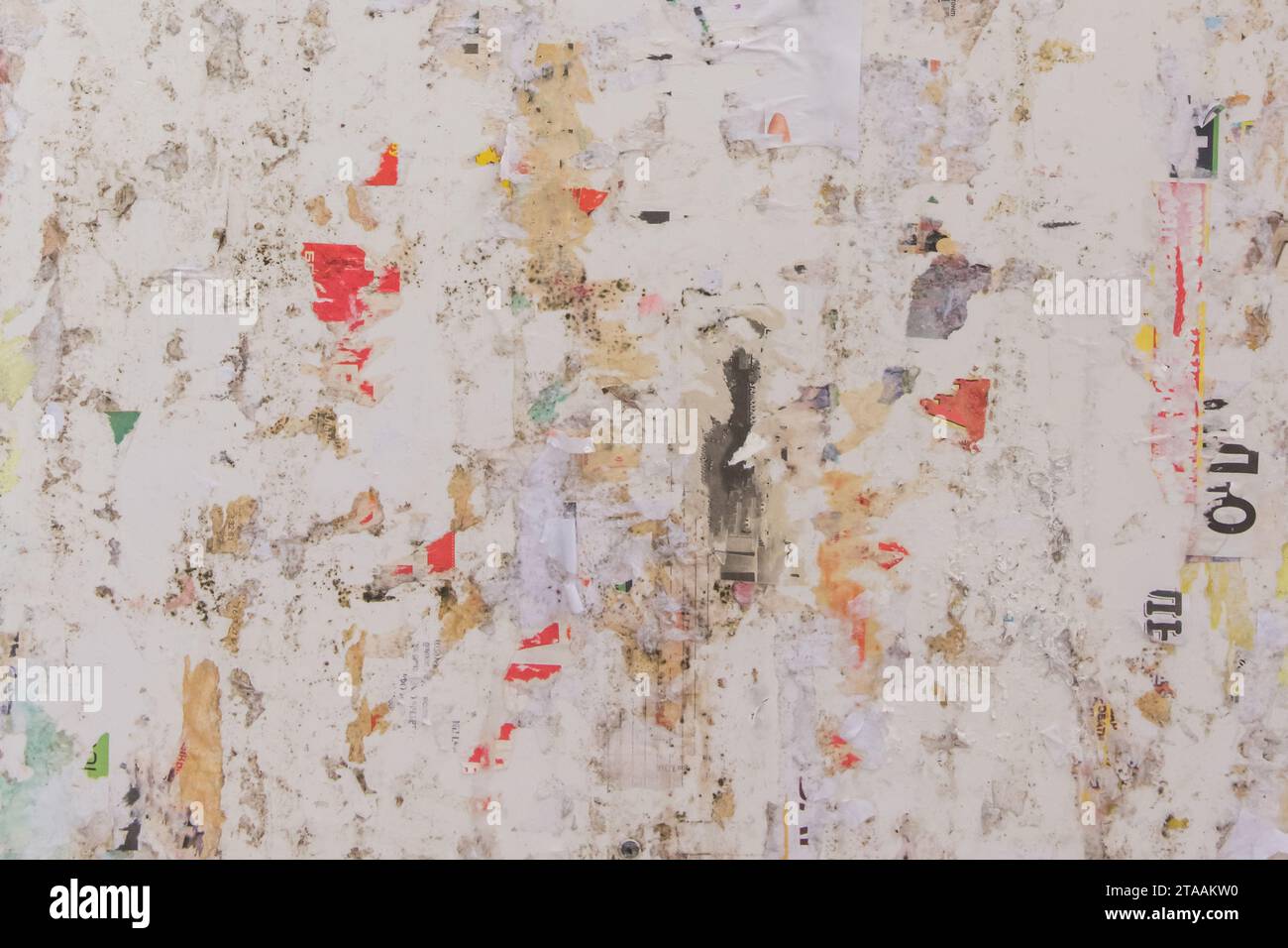 Old dirty white tattered paper bulletin board surface texture ...