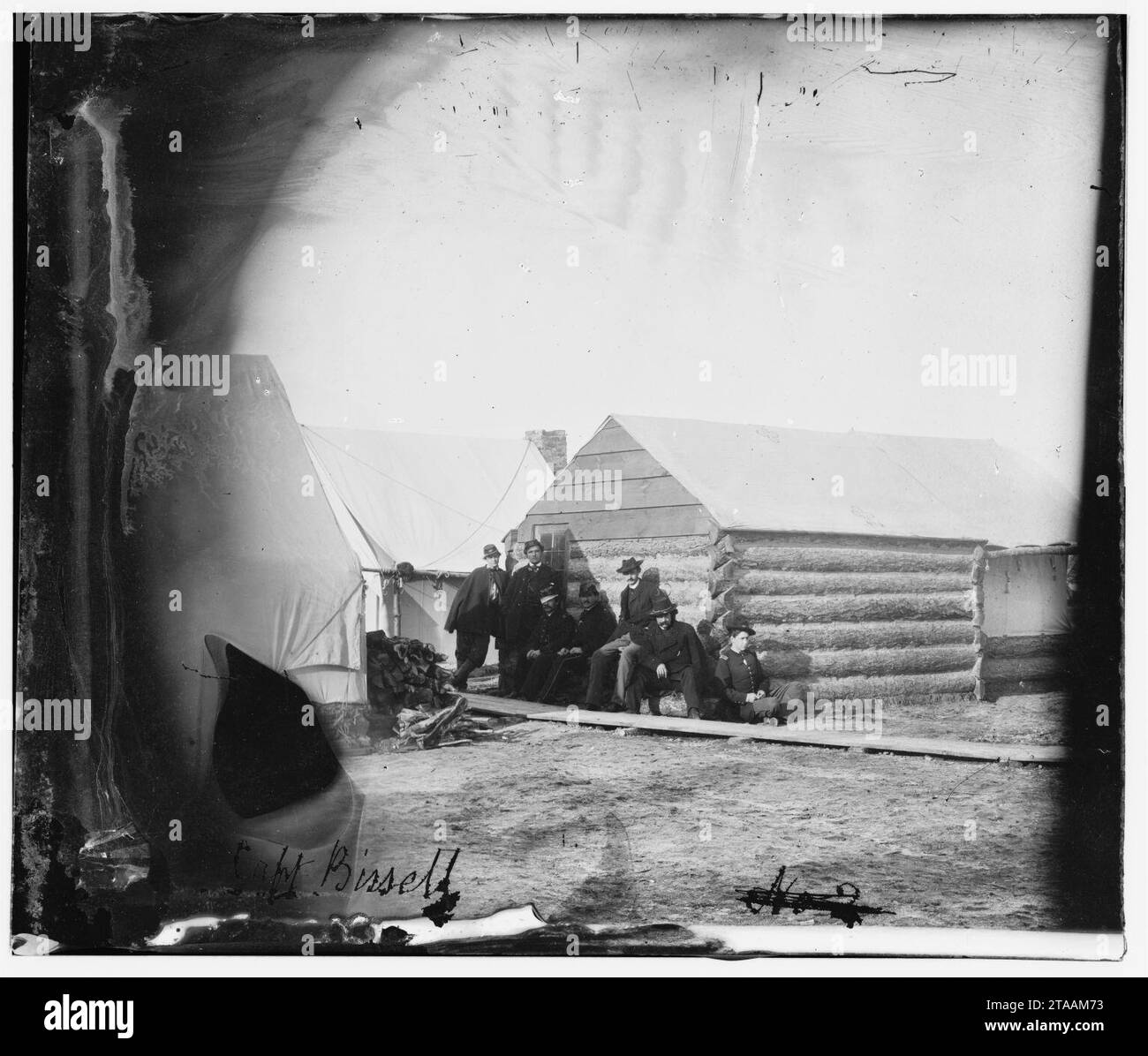 Virginia. Winter quarters of Capt. Bissel, Army of the Potomac Stock ...
