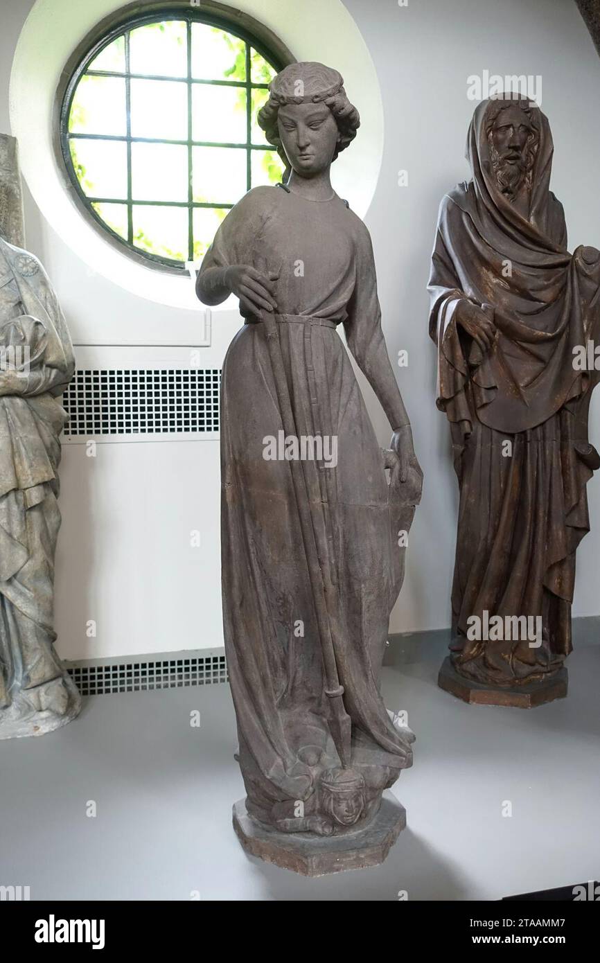 Virtue and Vice, c. 1280-1290, from the west facade of Strasbourg ...