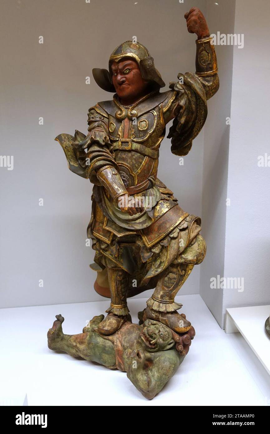 Virudhaka, Japan, Kamakura period, 14th century AD, wood with crystal ...