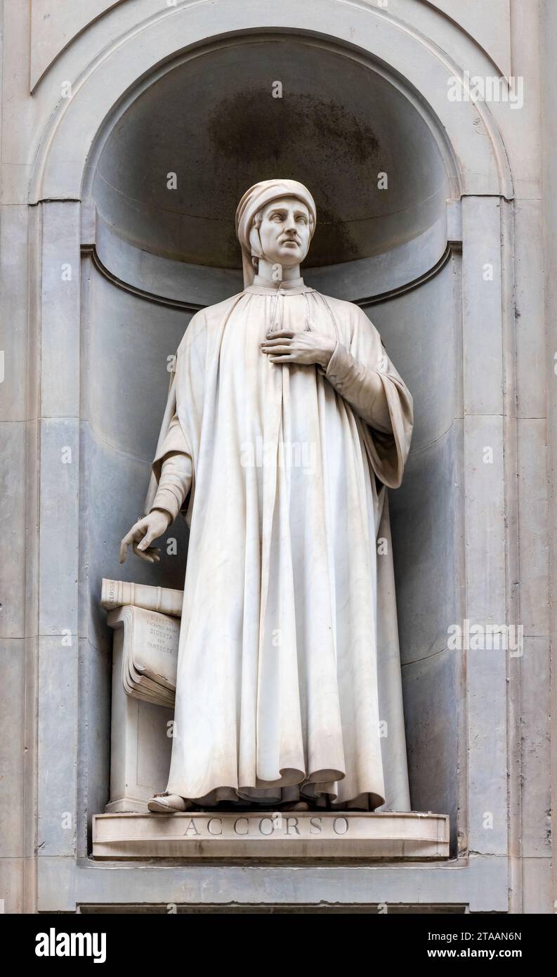 Statue of Filippo Brunelleschi, Florence, Tuscany, Italy Stock Photo ...