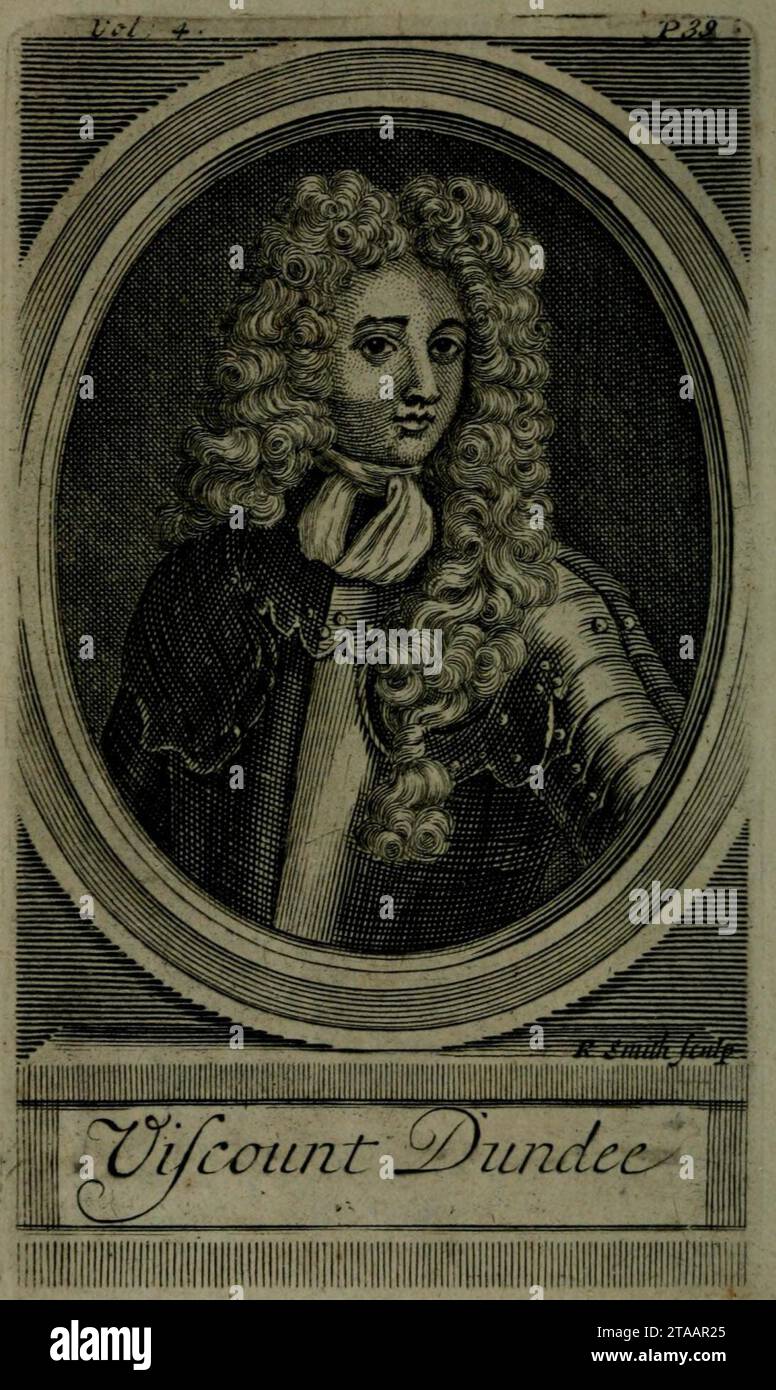 Viscount Dundee from The works of Mr. Thomas Brown (IV Stock Photo - Alamy