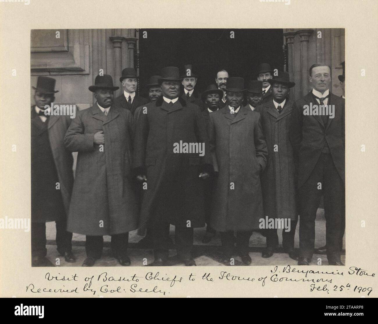 Visit of Basuto Chiefs to the House of Commons by Sir (John) Benjamin ...