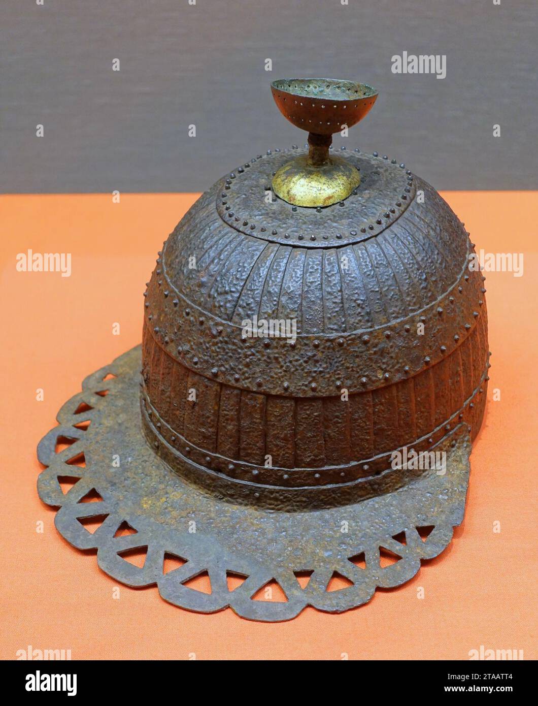 Iron gilt bronze helmet hi-res stock photography and images - Alamy