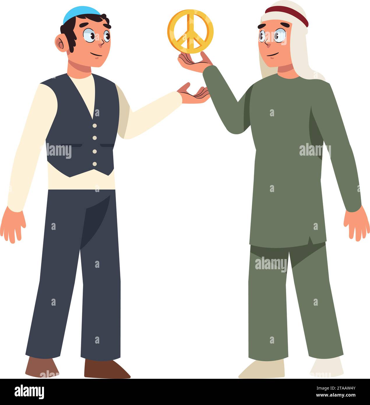 israel and palestina save persons and peace Stock Vector Image & Art ...