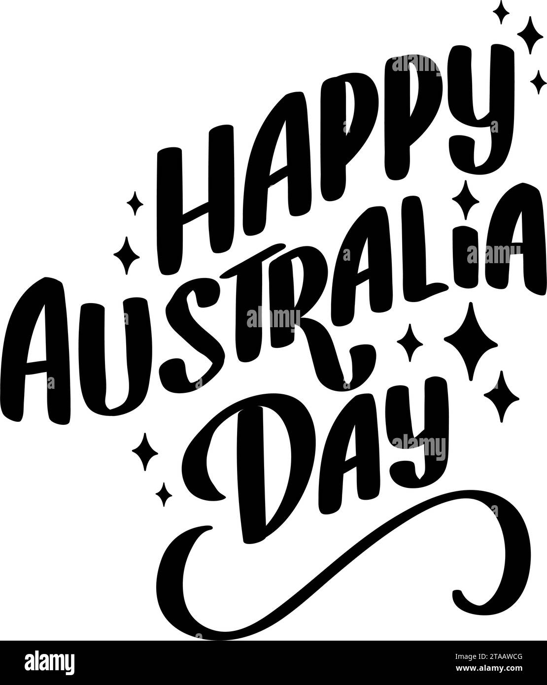 australia day lettering greeting Stock Vector Image & Art - Alamy