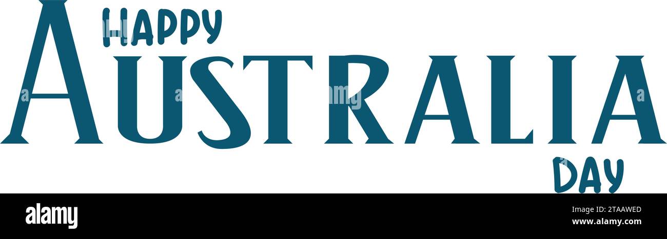 australia day lettering design Stock Vector Image & Art - Alamy