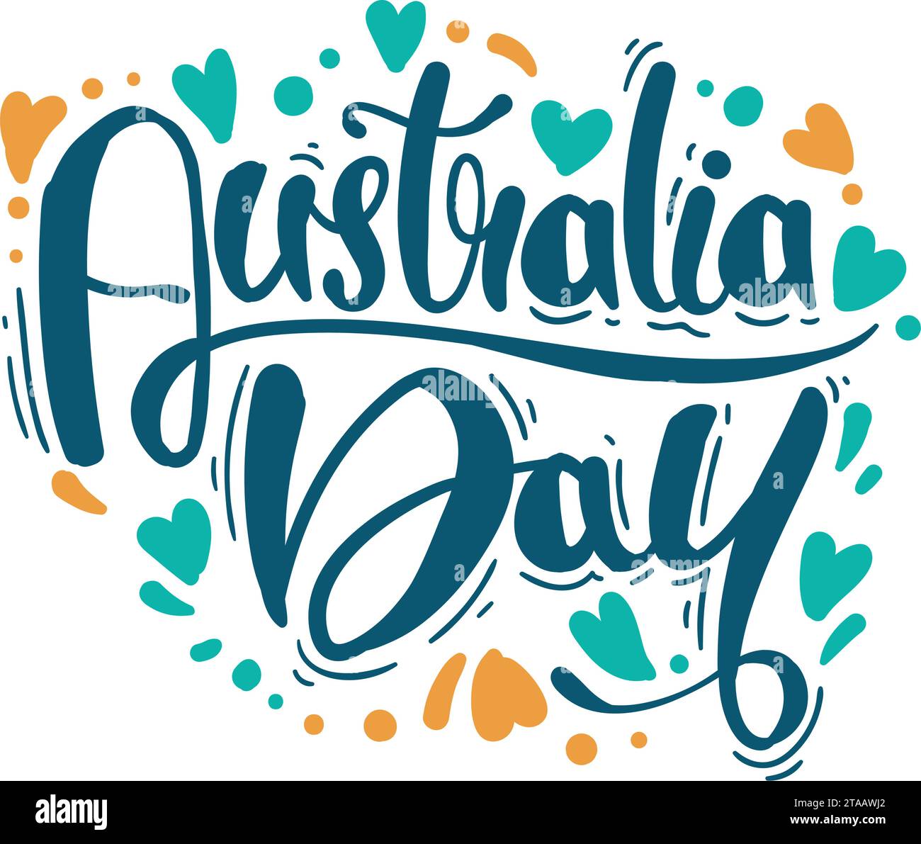 Happy australia day text australian Cut Out Stock Images & Pictures - Alamy