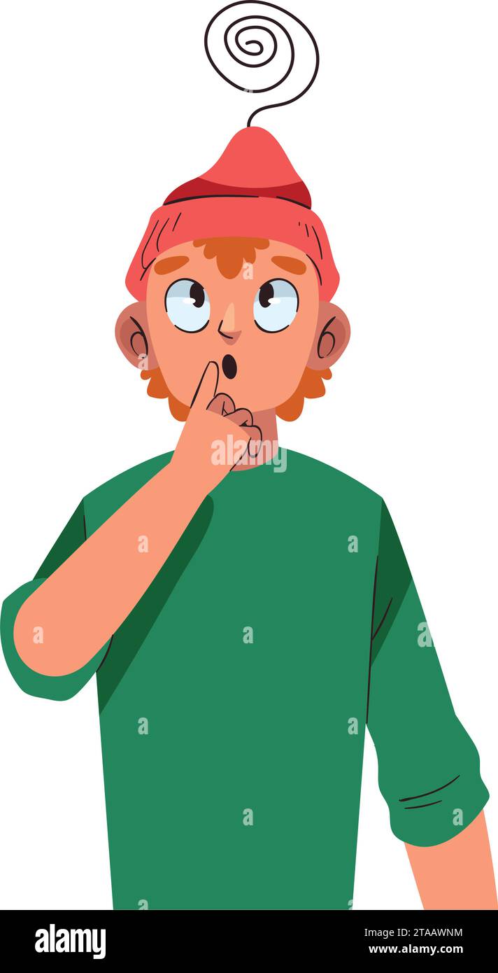 attention deficit hyperactivity disorder man cartoon Stock Vector Image ...