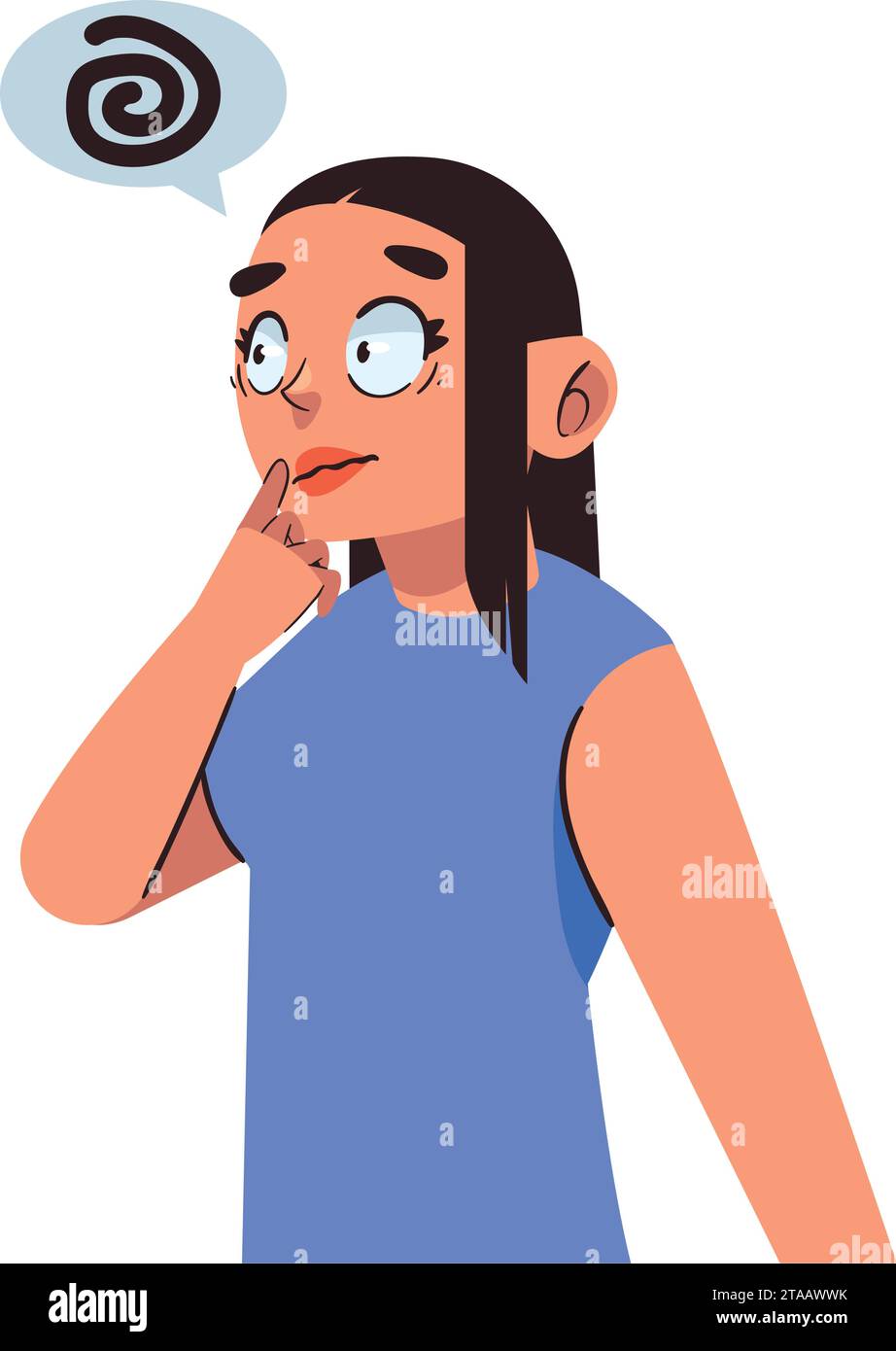 attention deficit hyperactivity disorder woman design Stock Vector ...