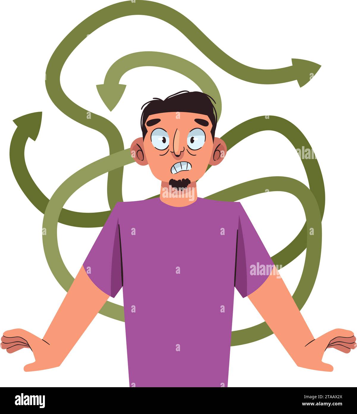 attention deficit hyperactivity disorder distracted Stock Vector Image ...