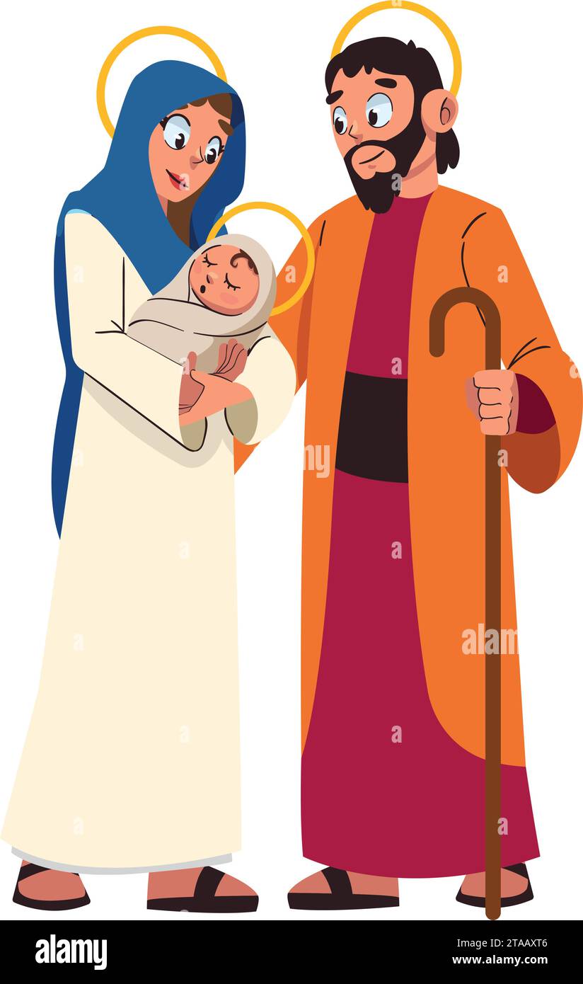 holy family characters Stock Vector Image & Art - Alamy